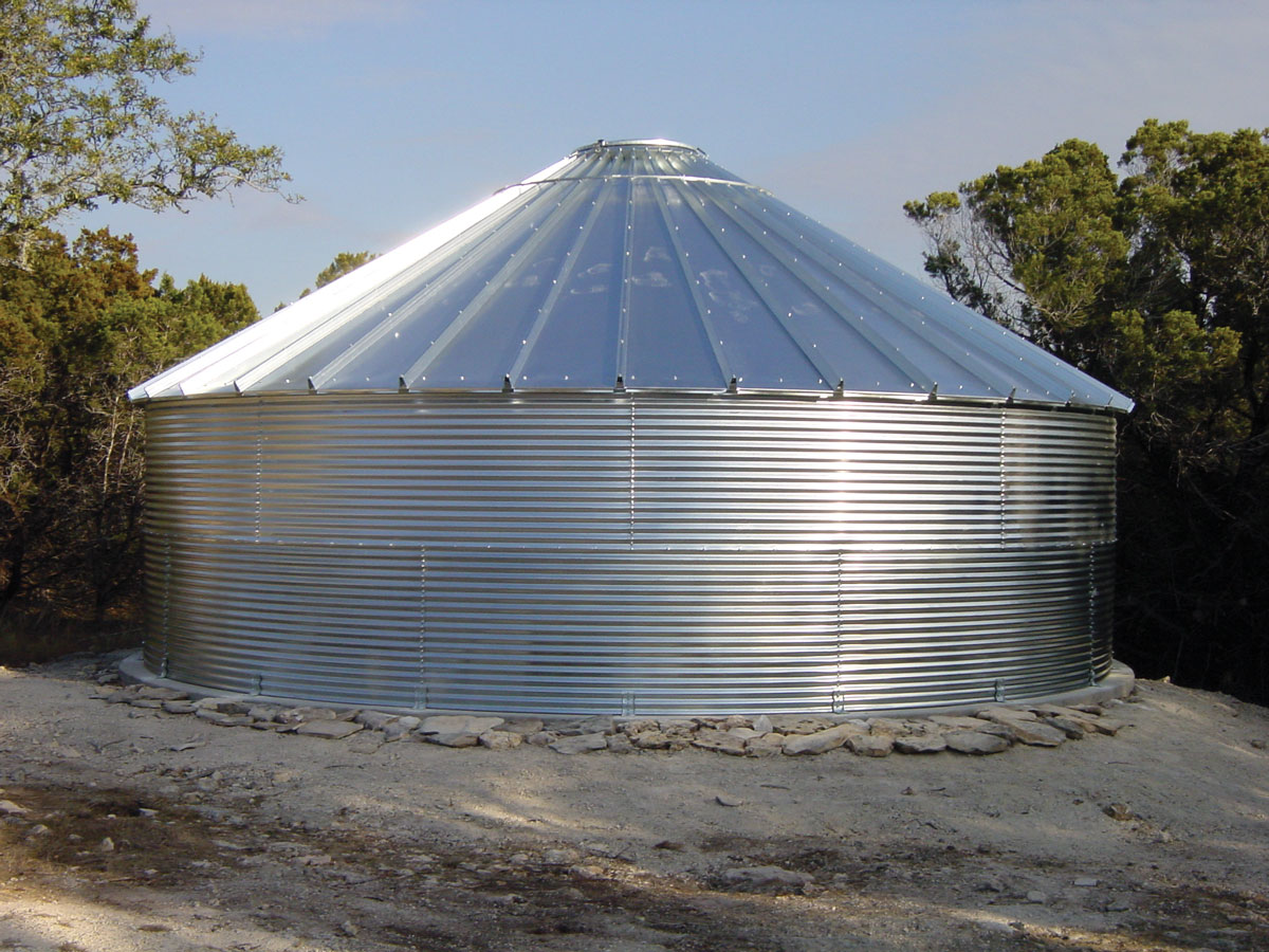 Water storage tanks save for a not-so-rainy day - 101 Highland Lakes