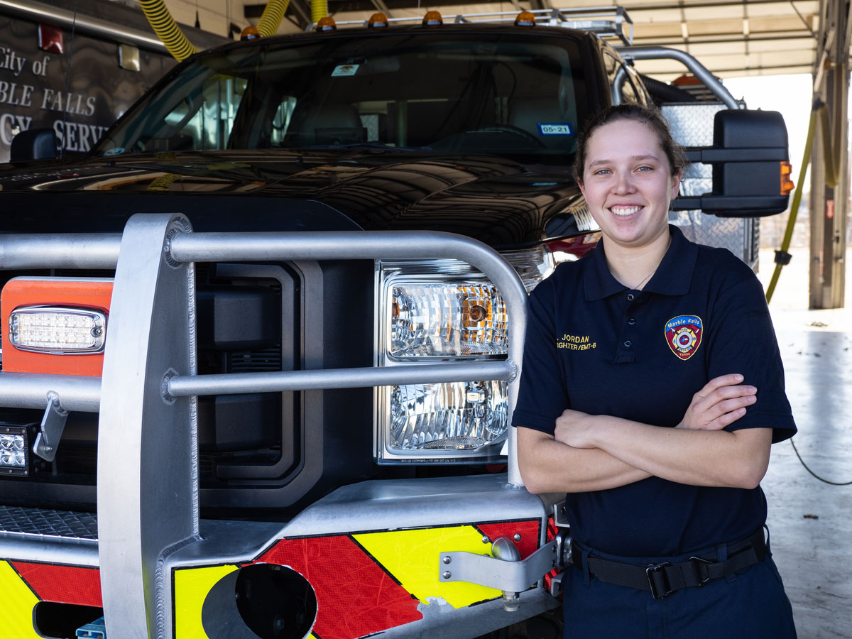New full-time Marble Falls firefighter got the spark at summer camp ...
