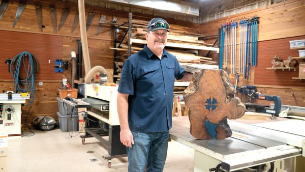 Woodworker Dan Burdett sees beauty and art inside trees he lovingly ...