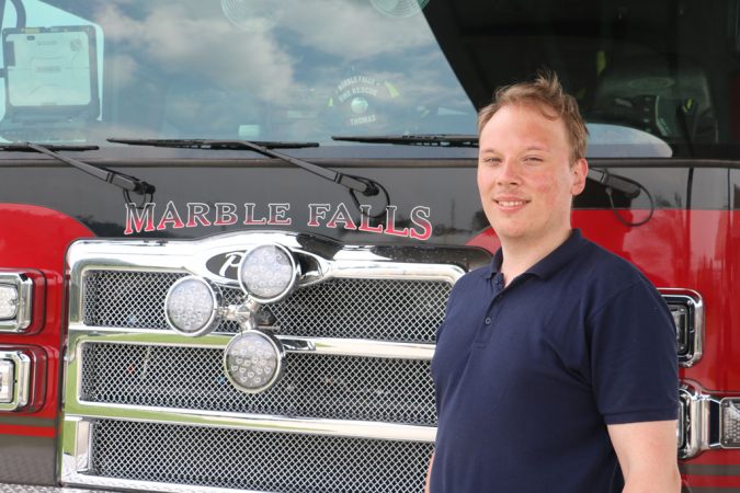 German firefighter rides along with Marble Falls crew - DailyTrib.com
