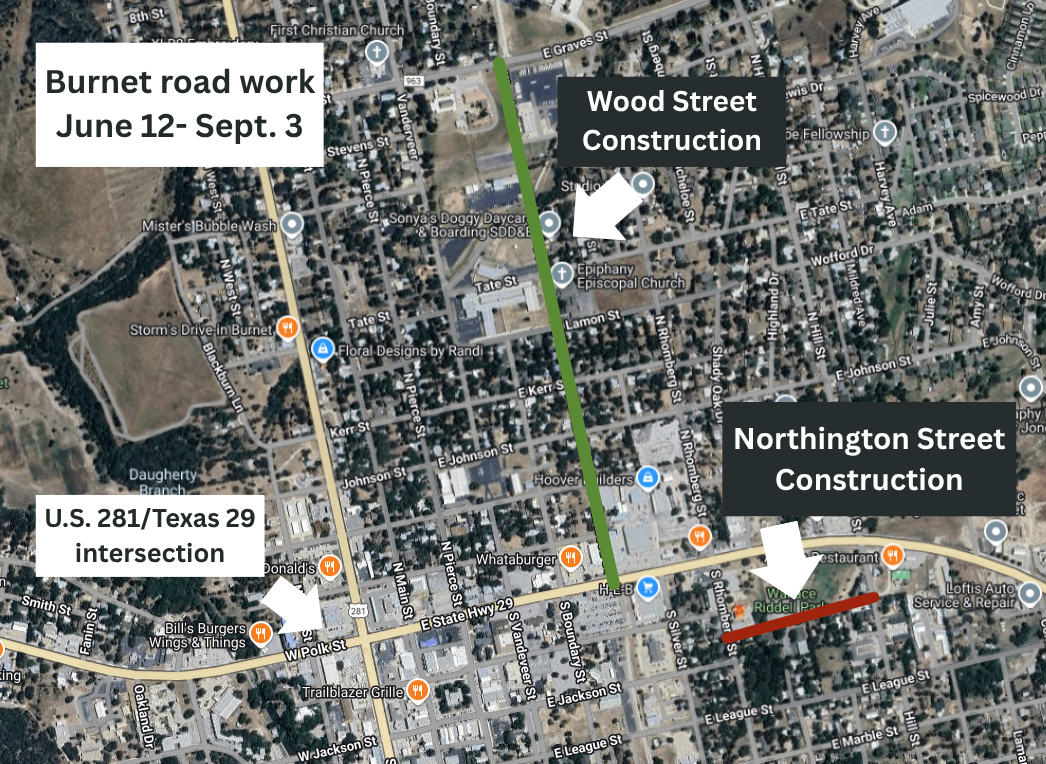Burnet road work for summer 2025 - DailyTrib.com