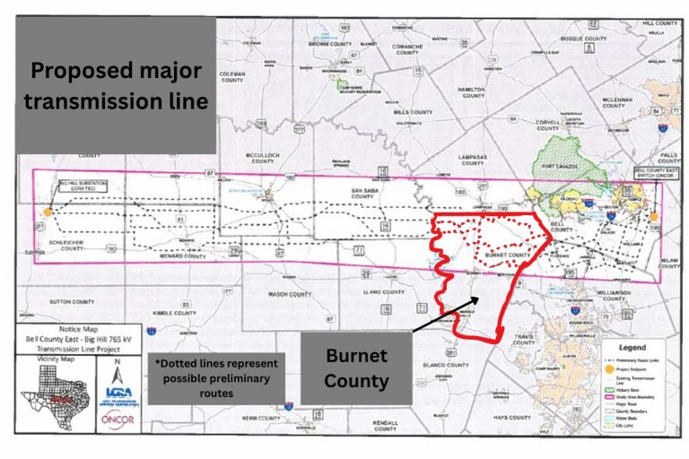 Massive transmission line would cut through Burnet County - DailyTrib.com