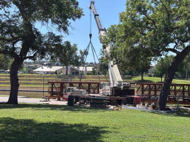 PHOTO: Foot bridge first step in $4.2M project - DailyTrib.com