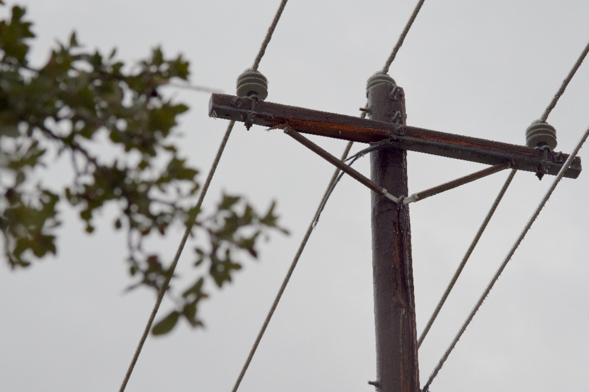 Ice on power line file photo - DailyTrib.com