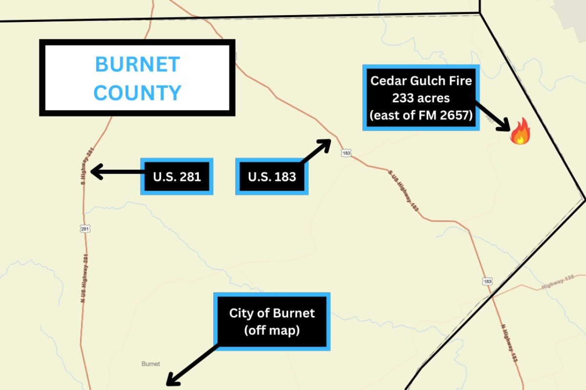 Cedar Gulch fire brought under control in Burnet County - DailyTrib.com